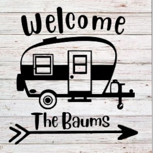 Trailer Welcome Sticker- RV Decal- Trailer Decal- Vinyl Sticker ...