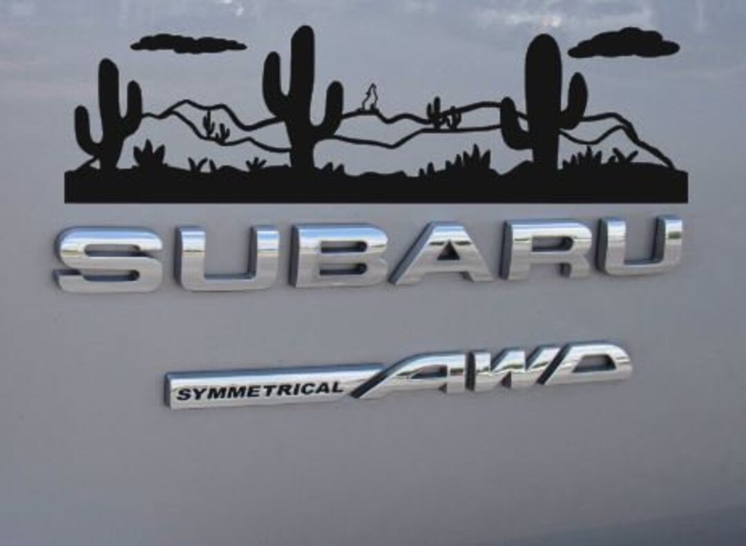 7" Desert Cactus Decal, Car Emblem Graphic, Sticker for Trunk Rear ...