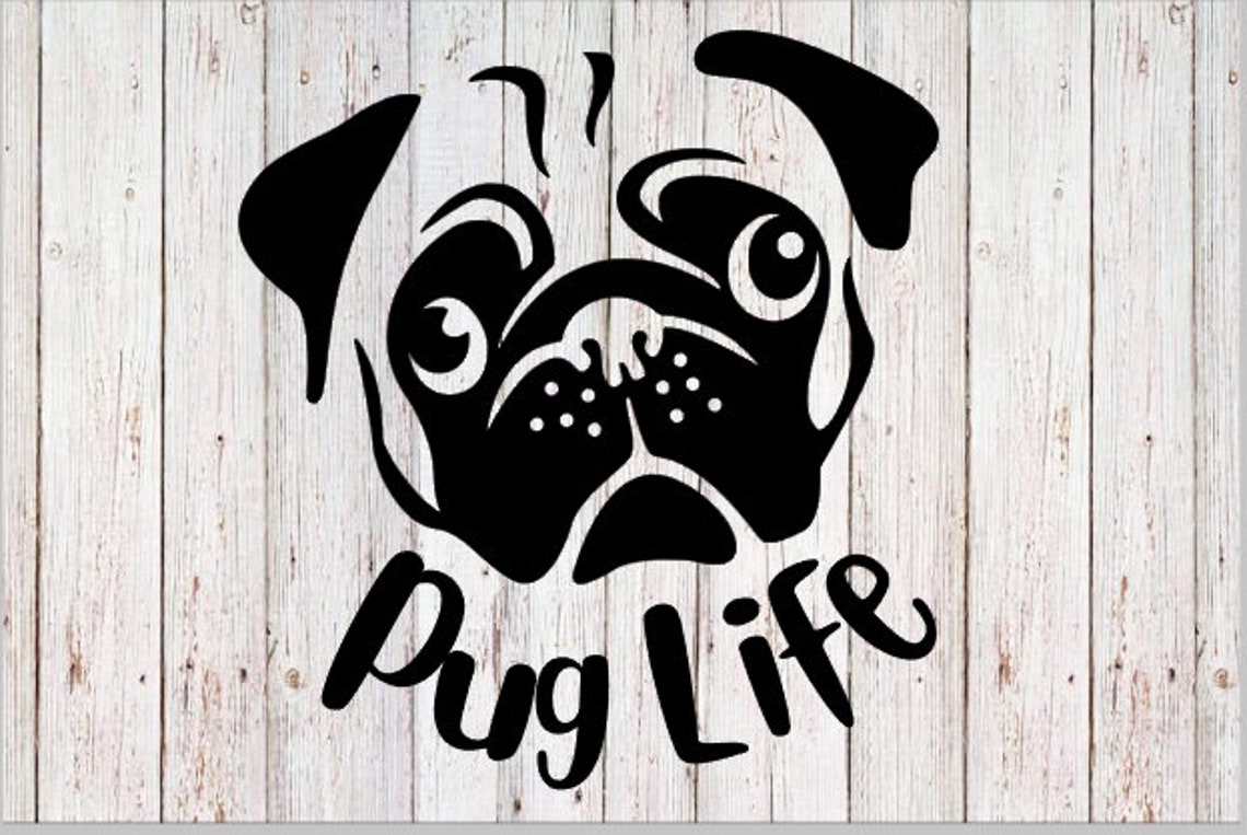 Pug Life Car Window Decal Pug Sticker Dog Lover Decal Vinyl - Etsy