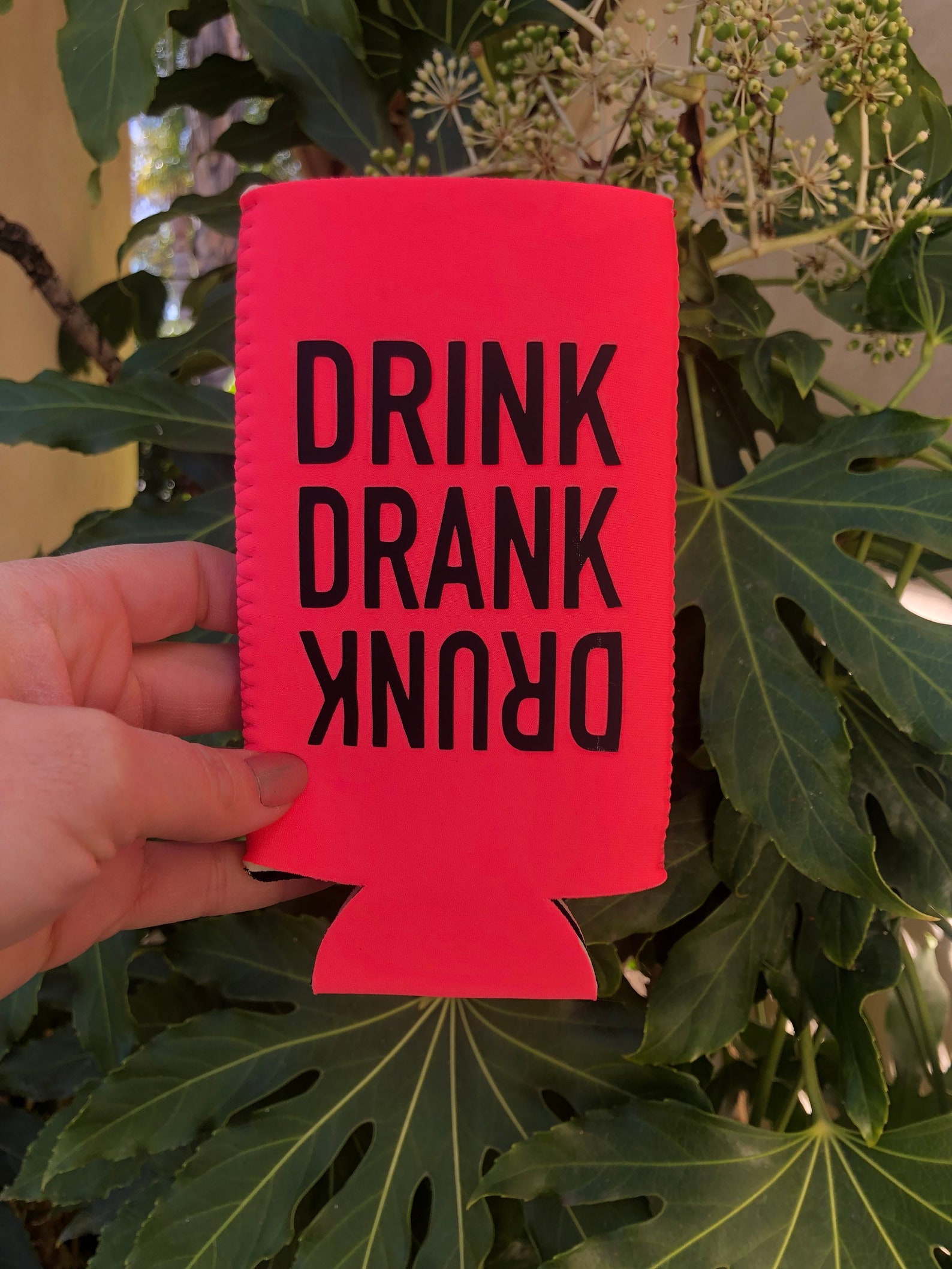 Custom Slim Can Holder Drink Drank Drunk Can Cooler Slim Can - Etsy