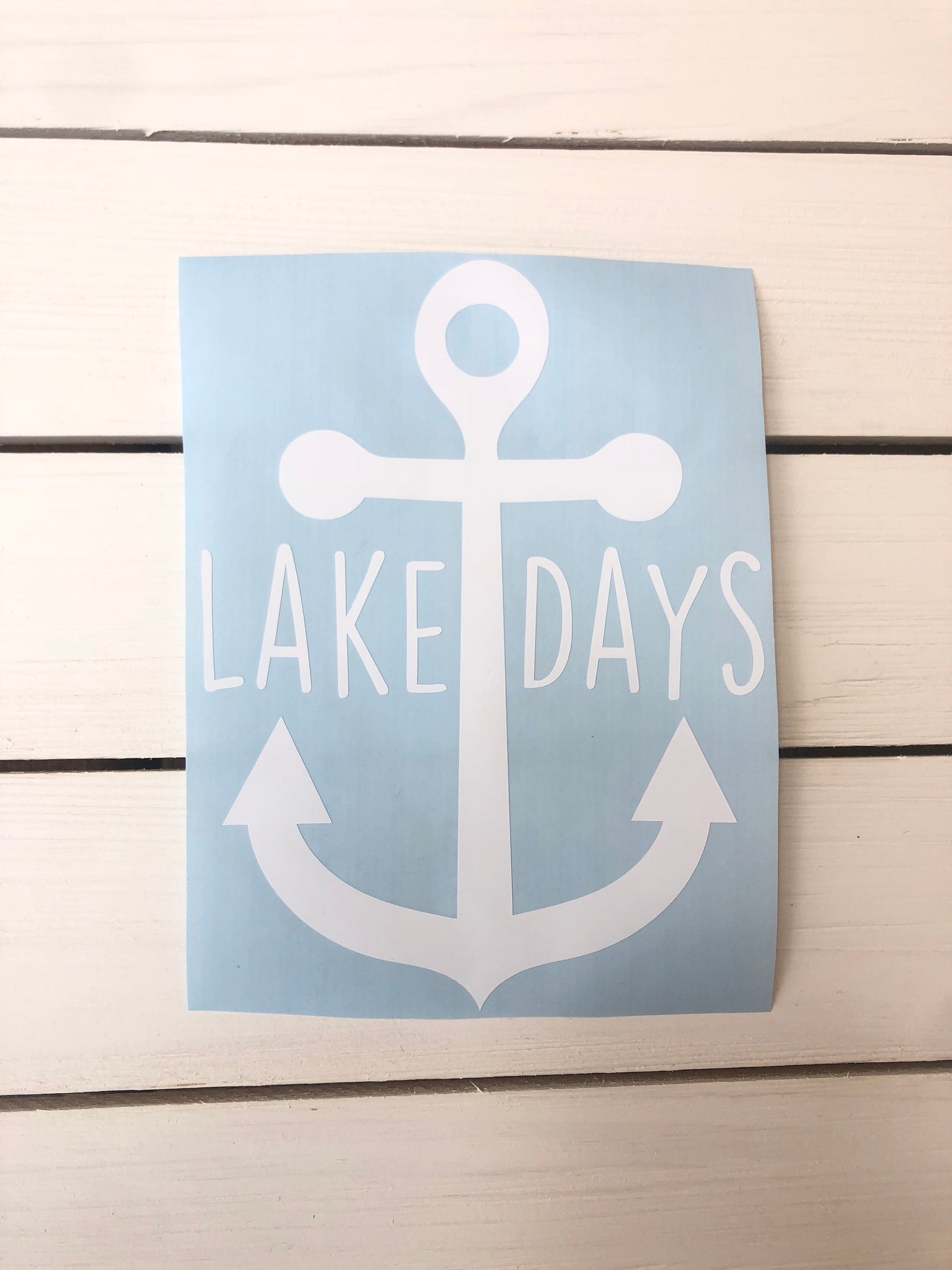 Lake Days Sticker Lake Life Boat Decal Custom Sticker - Etsy