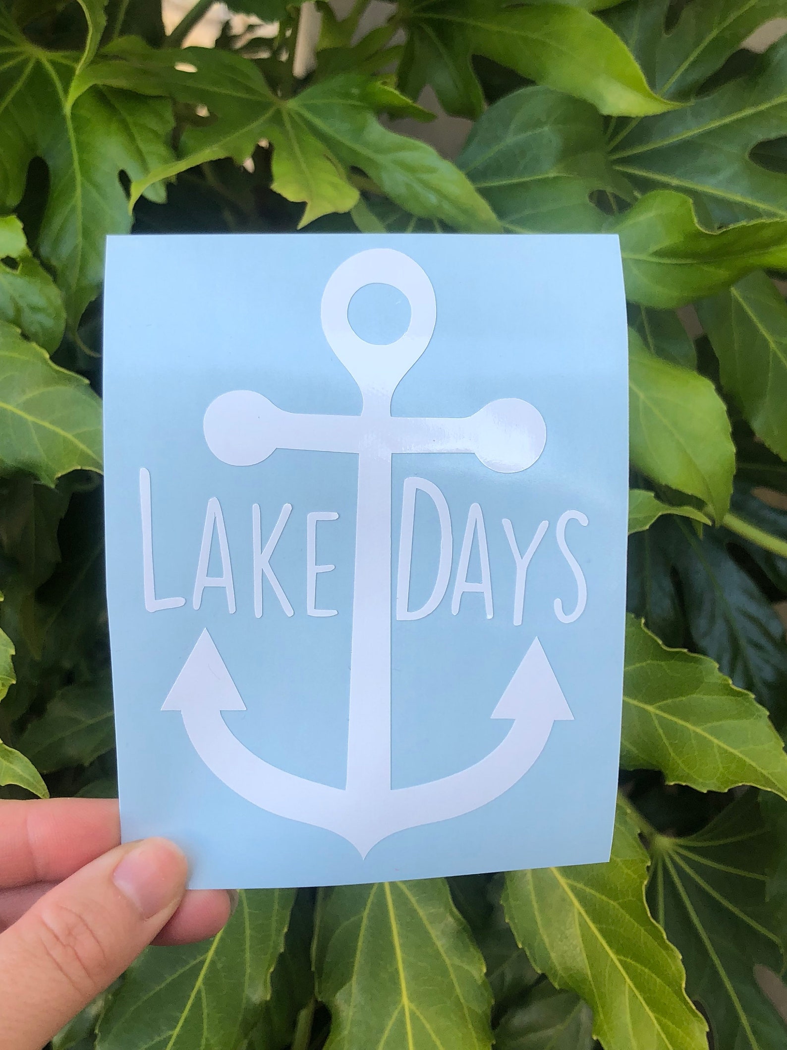Lake Days Sticker- Lake Life- Boat Decal- Custom Sticker- Anchor ...