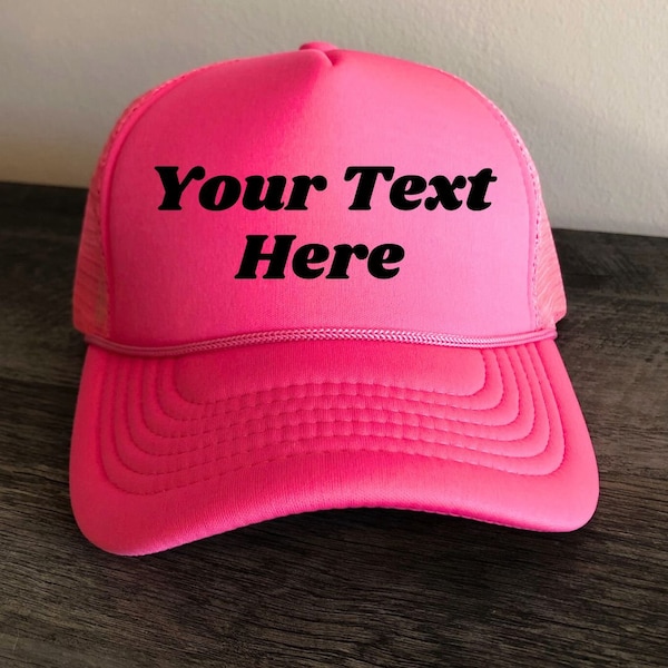 Pink Trucker Hats - Etsy