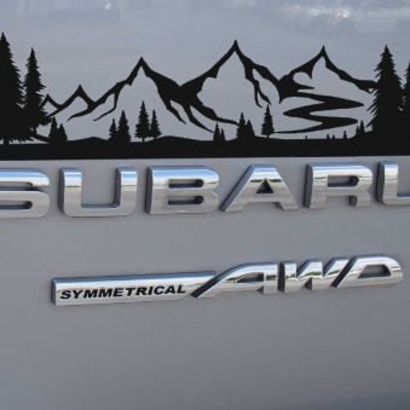 Car Sticker With Mountains - Etsy