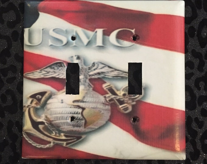 USMC- Marine Corps- Military Custom Light Switch Cover - Choose Type of ...