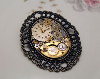 Steampunk Brooch - Etsy