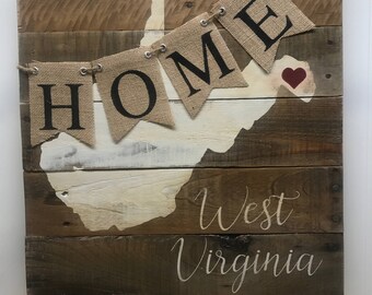 West virginia sign | Etsy