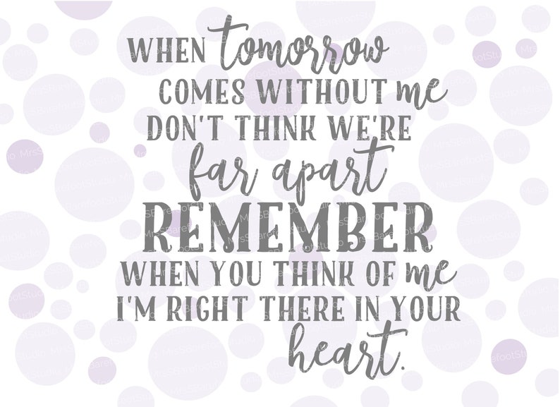 Memorial SVG Sympathy SVG SVG Files for Cricut Digital - Etsy