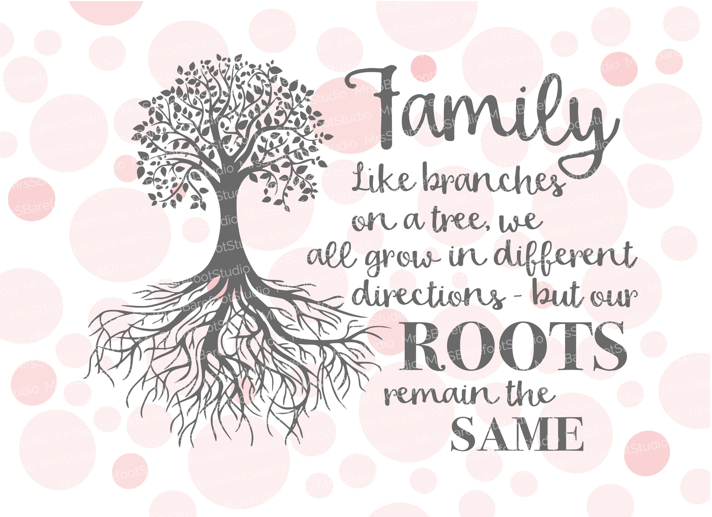 Family Quote SVG Farmhouse SVG Home Decor SVG Family Tree | Etsy