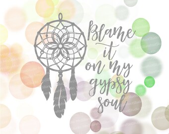 Gypsy Soul Svg - Etsy