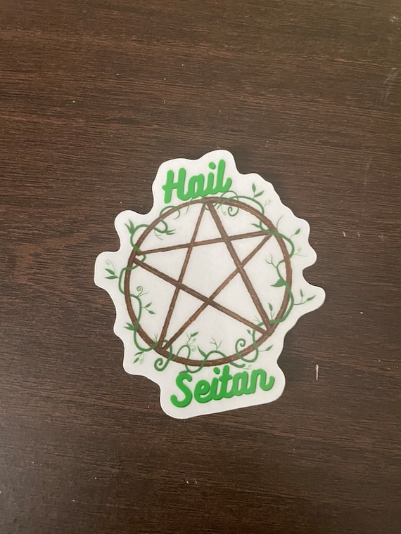Hail Seitan Sticker - Etsy