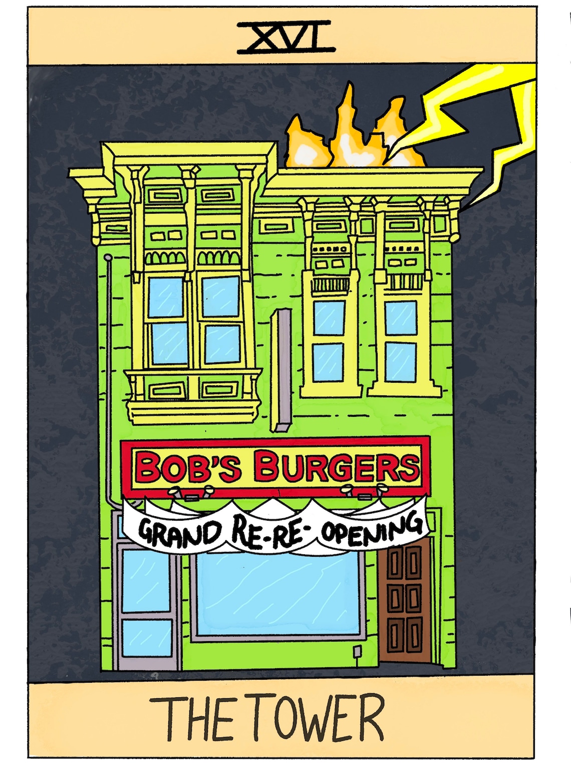 Bob’s Burgers Tower Card - Etsy