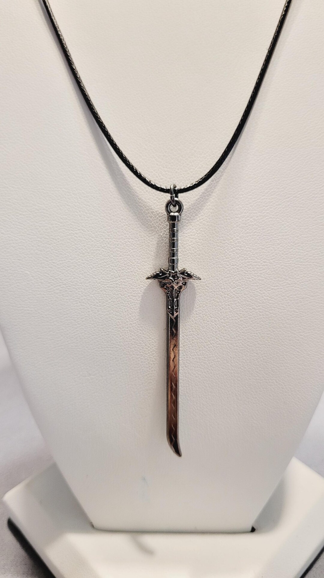 Handmade Fantasy, Anime, Cosplay Gunmetal Black Sword W Jagged Designs ...