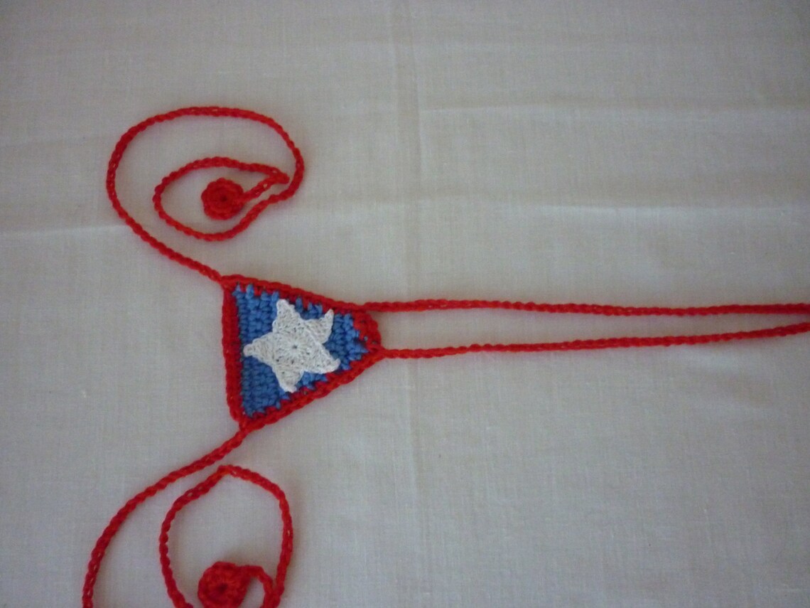 Patriotic Thong, Erotic Lingerie, American Flag Crochet Thong, July 4 ...