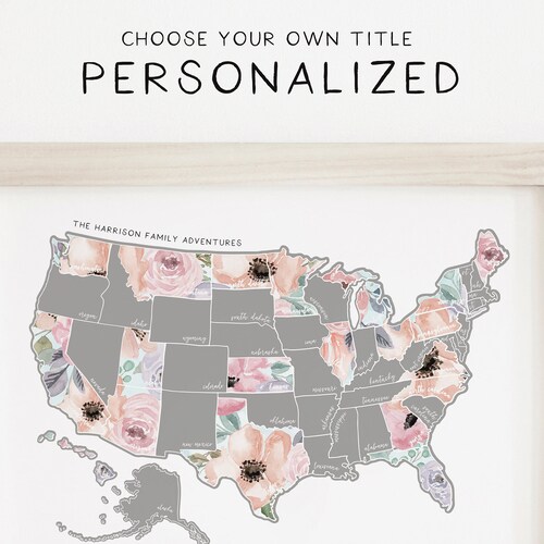 Scratch off United States Map USA Travel Checklist Travel - Etsy