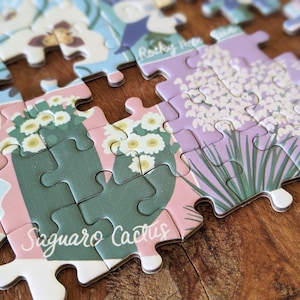 US State Flowers Map Jigsaw Puzzle: Unique 275 Piece Design - Etsy