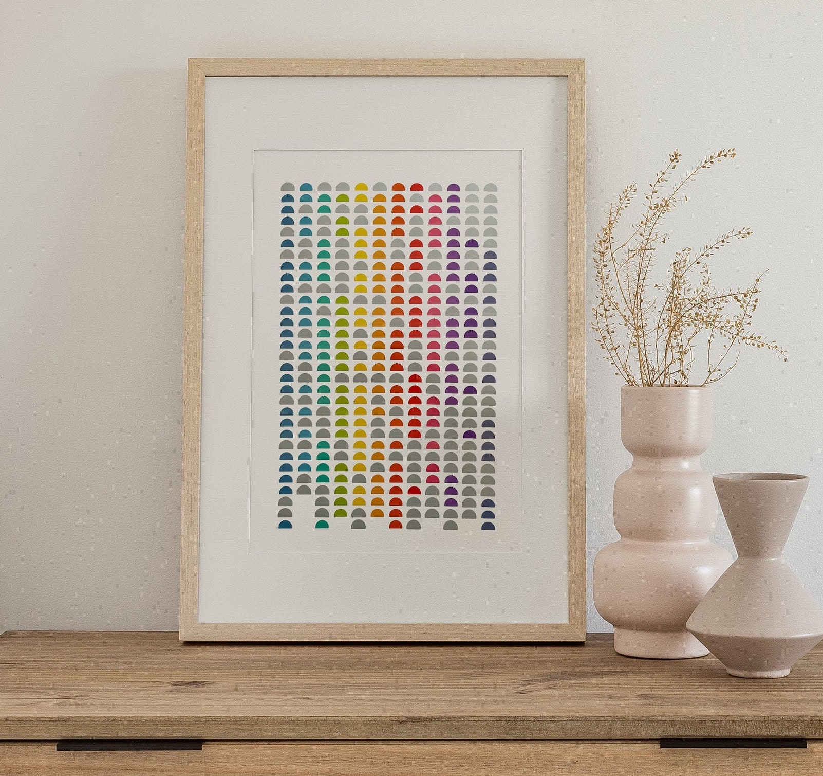 Goal Tracking Calendar Wall Art Rainbow Scratch Off Print | Etsy