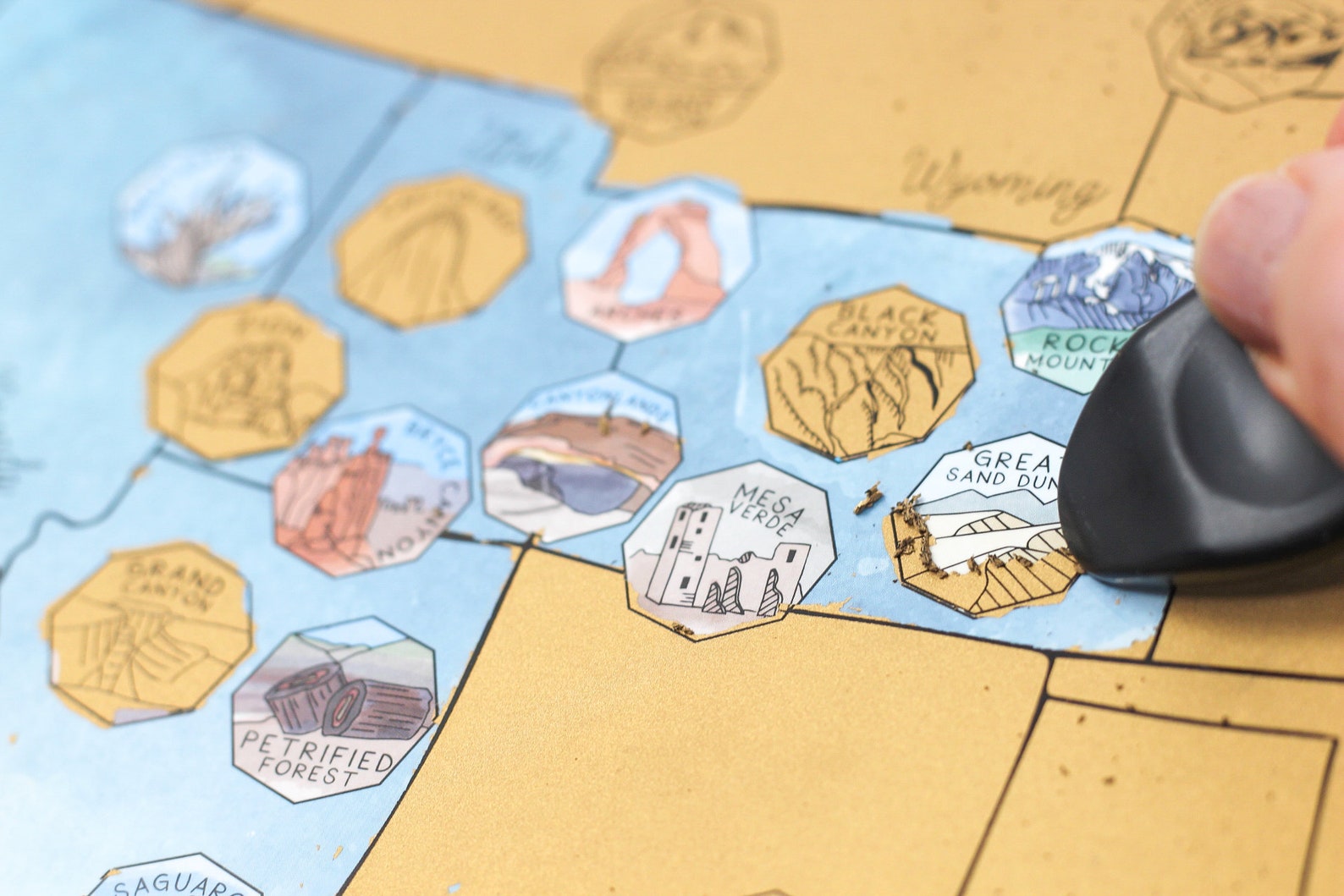 Scratch Your Travels® US National Parks USA Scratch off Map - Etsy