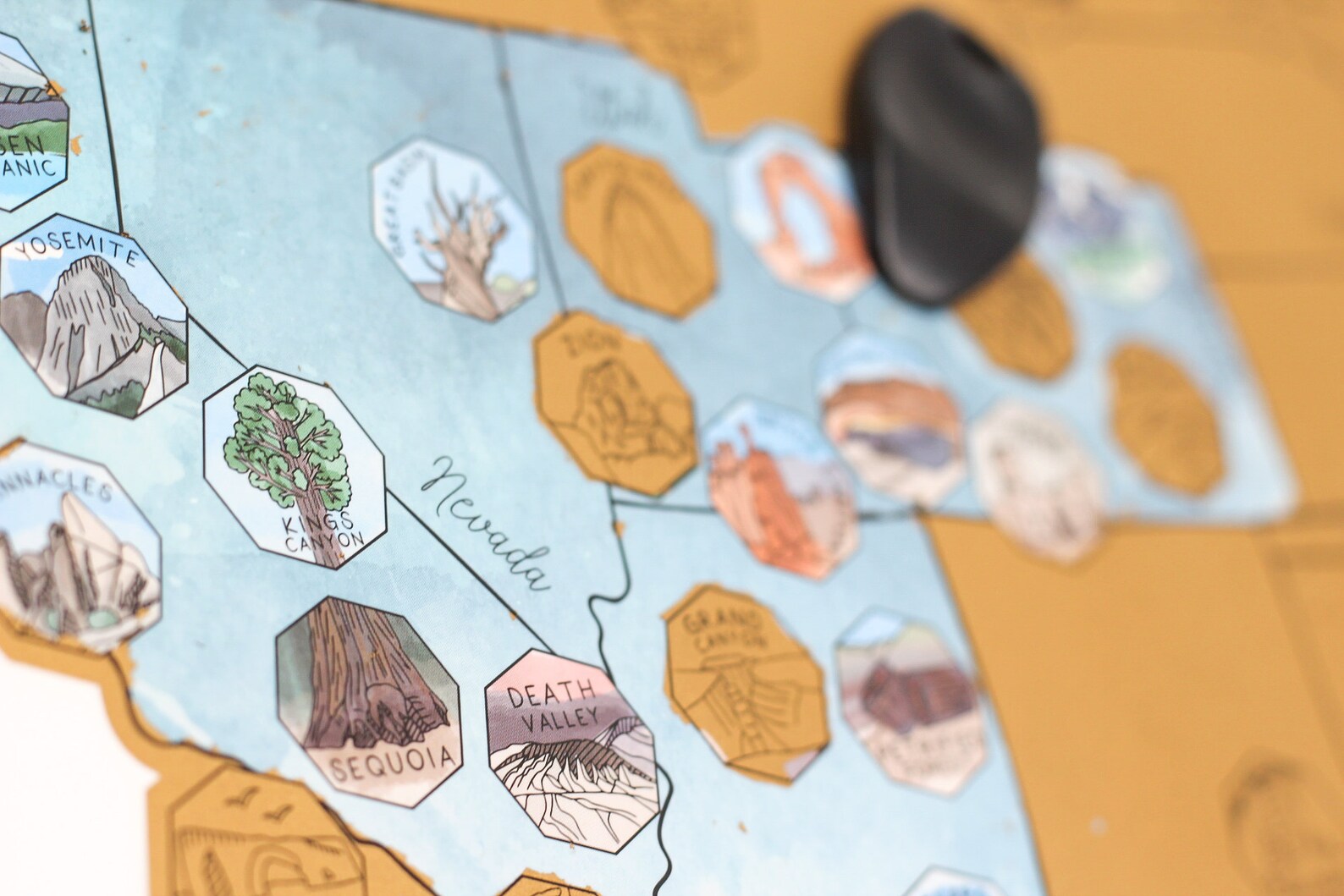 US National Parks Scratch off Map: USA Travel Tracker Map - Etsy