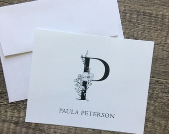 Initial note cards | Etsy