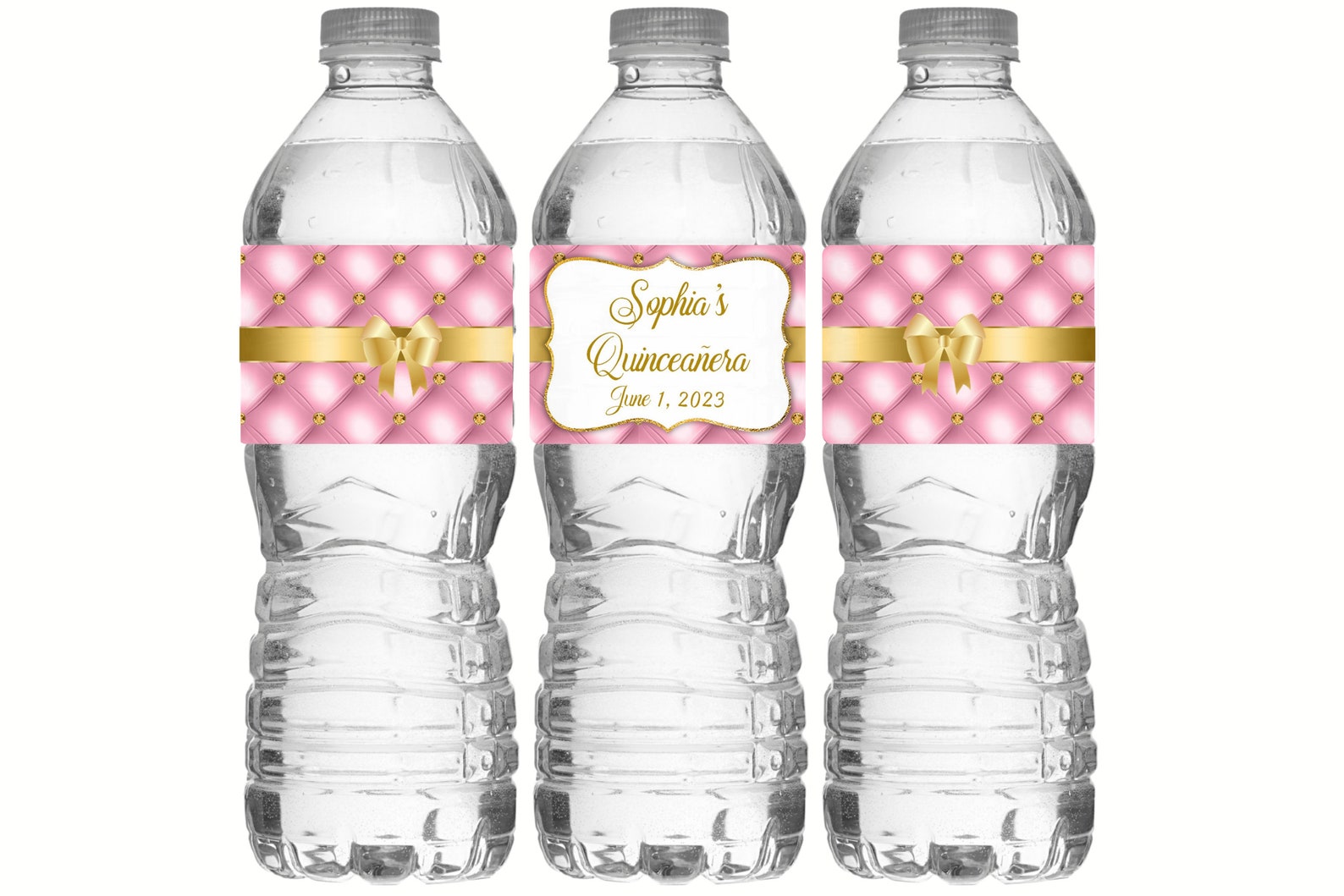 Personalized Water Bottle Labels, Birthday Party Favors, Pack of 25 ...