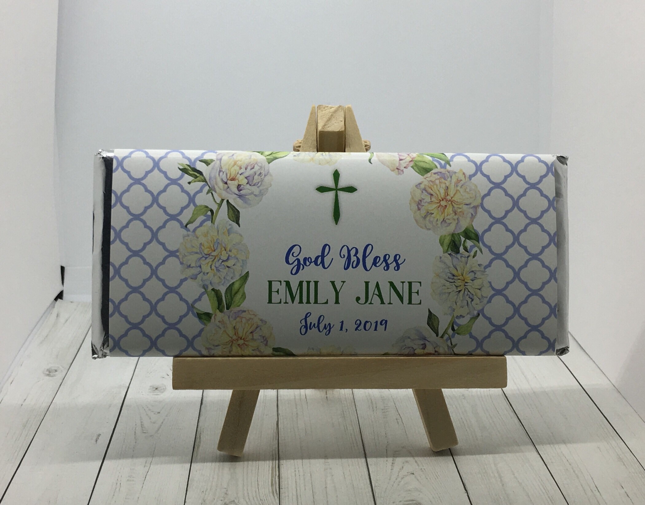 Religious Personalized Candy Bar Wrapper, Communion Party, Baptism ...