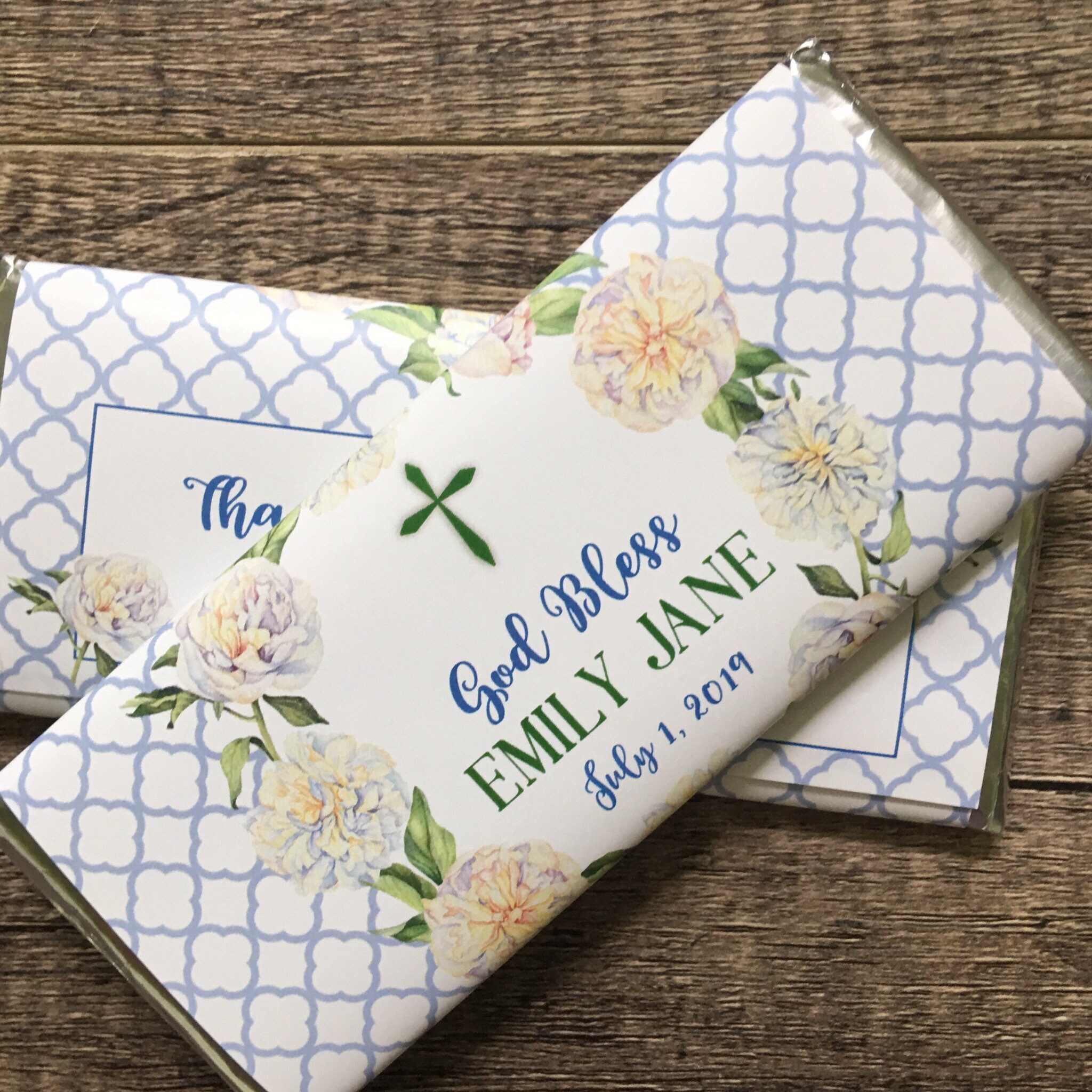 Religious Personalized Candy Bar Wrapper, Communion Party, Baptism ...