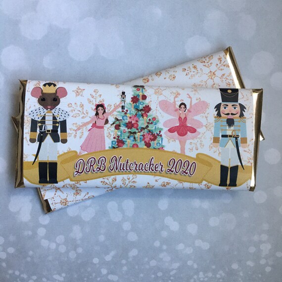 Nutcracker Candy Bar Wrappers Personalized and Printed | Etsy