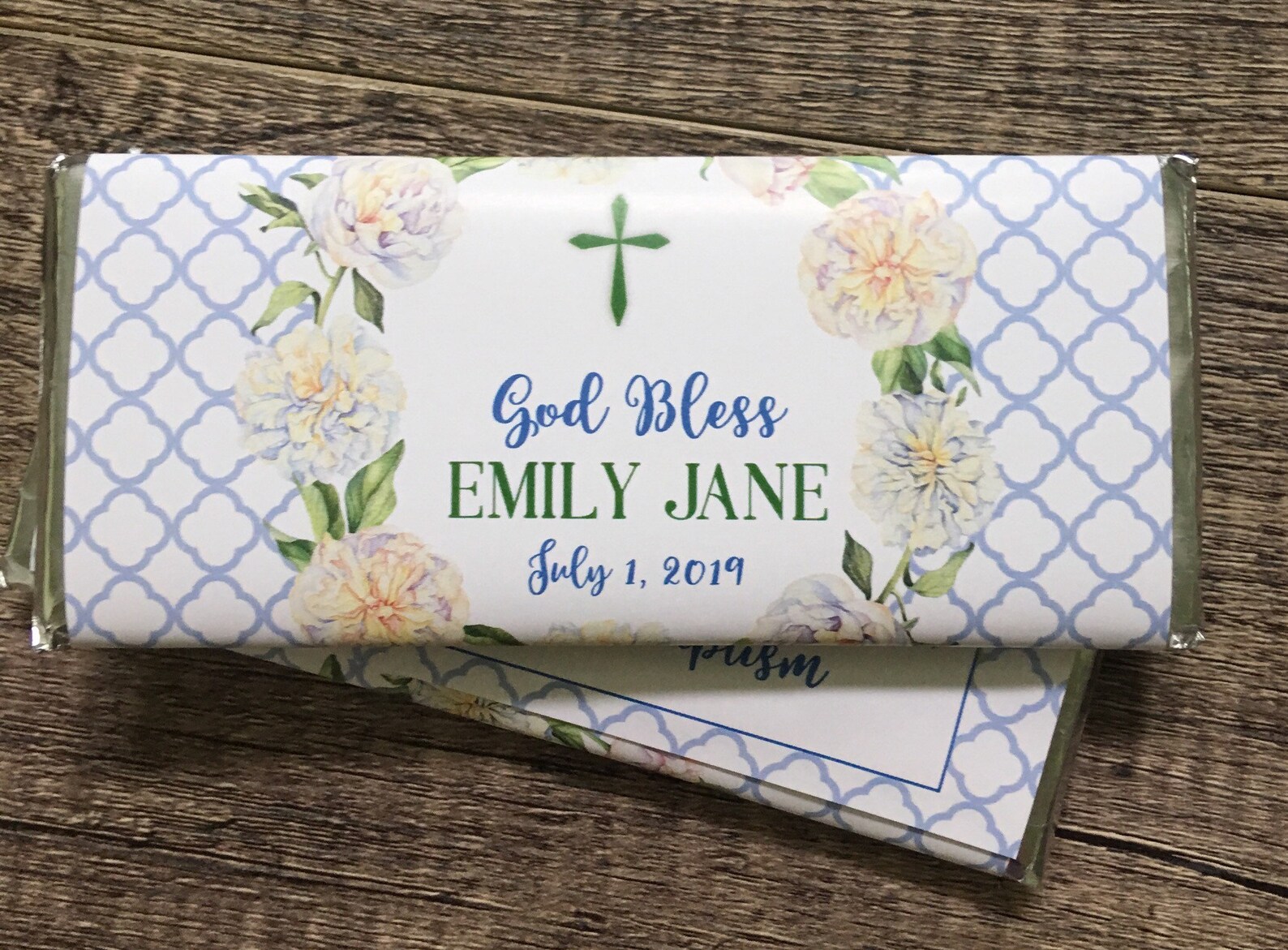 Religious Personalized Candy Bar Wrapper, Communion Party, Baptism ...