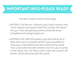 Valentine's Day Scratch off Cards, Cute Food Theme, Pack of 24, Kids ...