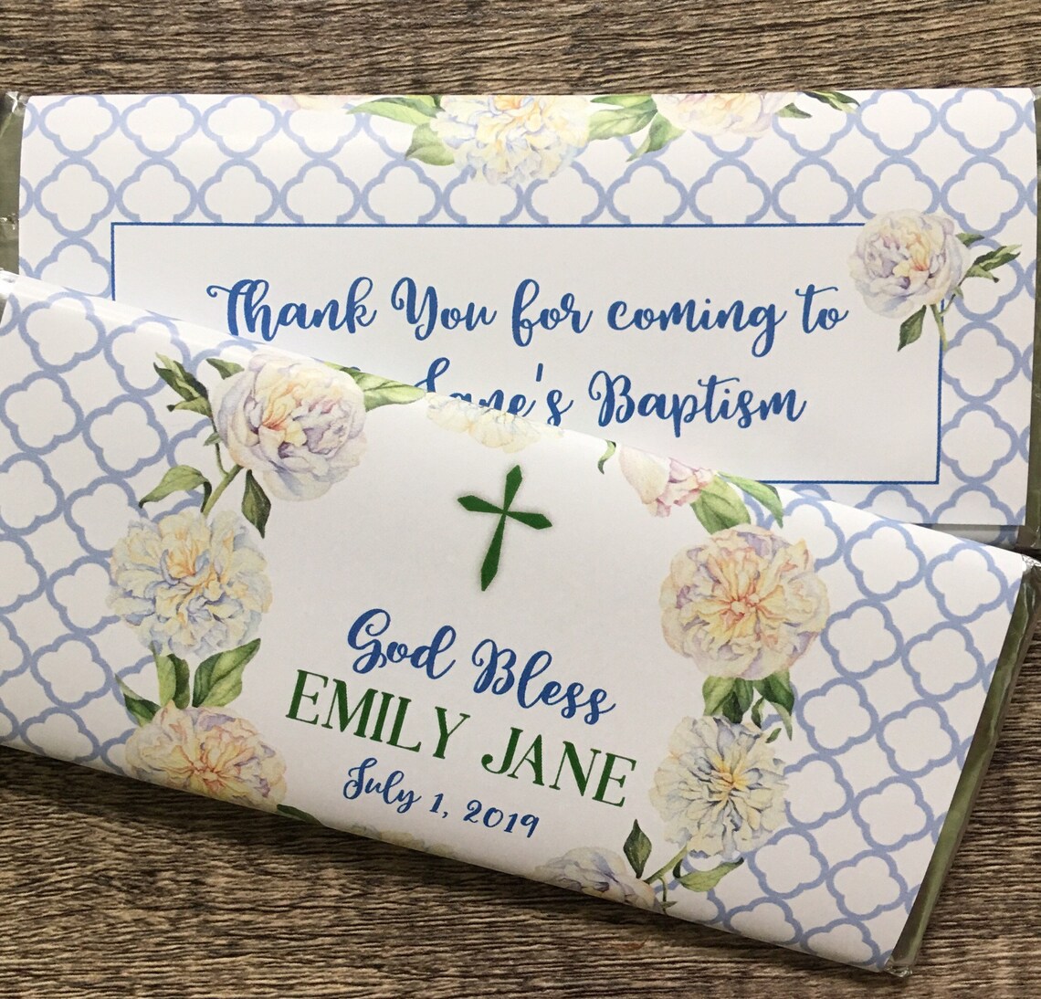 Religious Personalized Candy Bar Wrapper, Communion Party, Baptism ...
