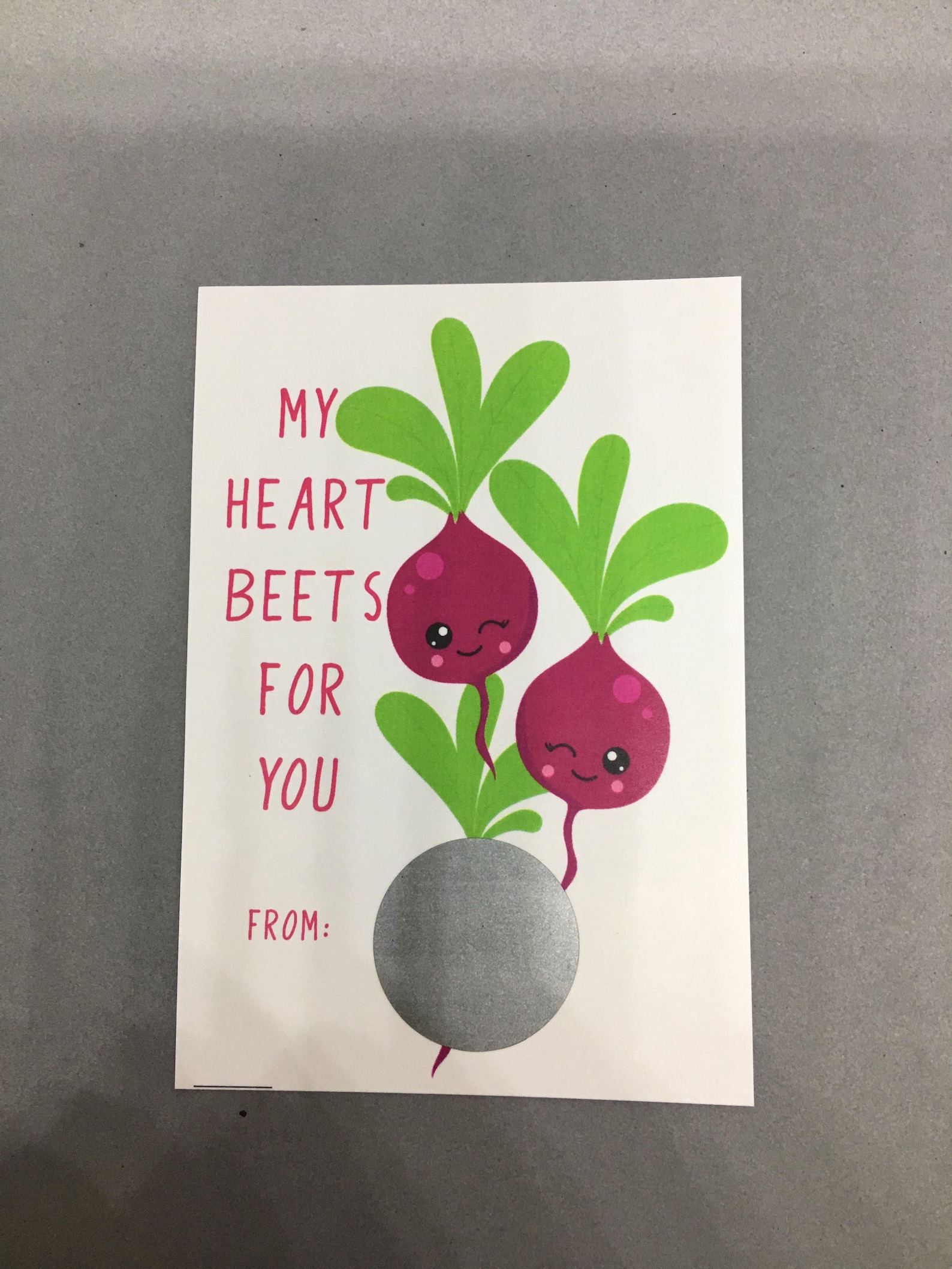 Valentine's Day Scratch off Cards, Cute Food Theme, Pack of 24, Kids ...