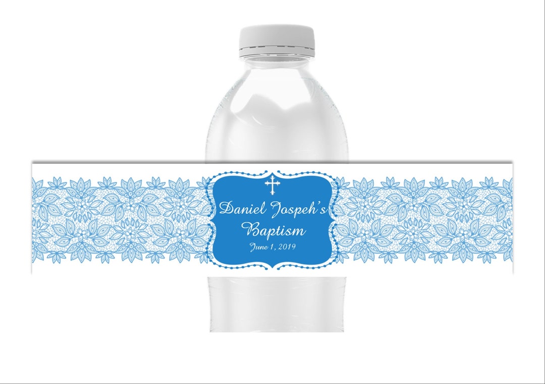 Religious Personalized Water Bottle Labels Custom Bottled Water Labels ...