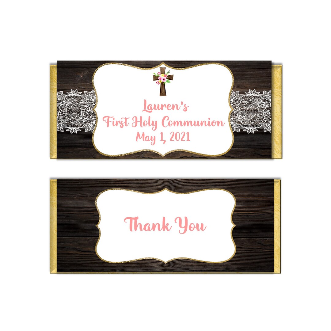 Religious Candy Bar Wrapper, Catholic Candy Wrapper, Personalized ...