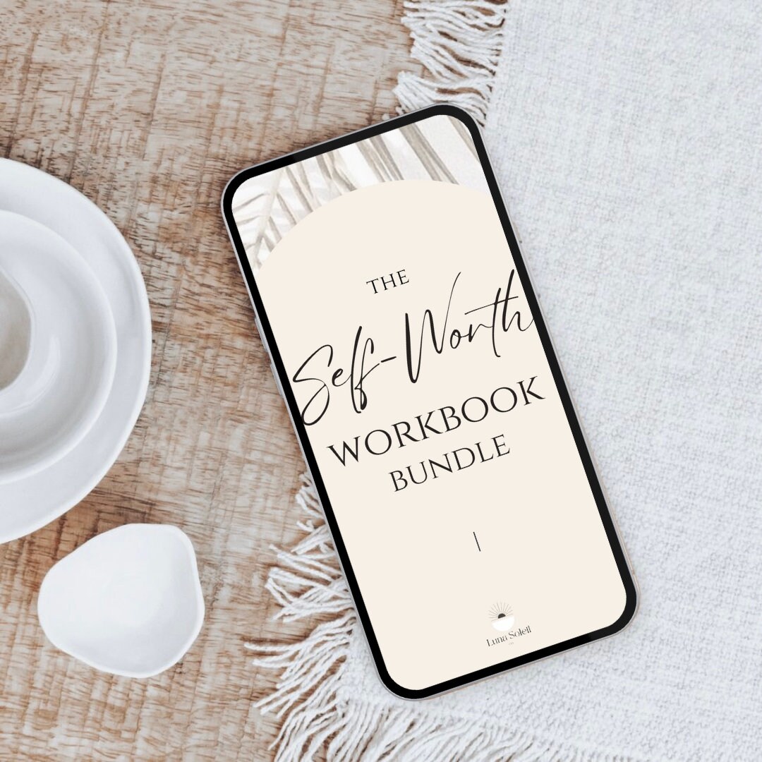 The Self-worth Workbook Bundle | Mental Health Worksheets | Growth ...