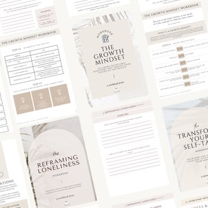The Self-worth Workbook Bundle | Mental Health Worksheets | Growth ...