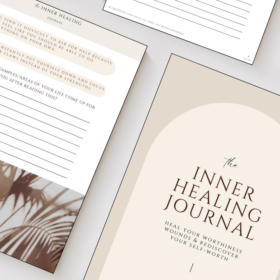 Inner Healing Journal | Self Worth Journal | MRR | Digital Products ...