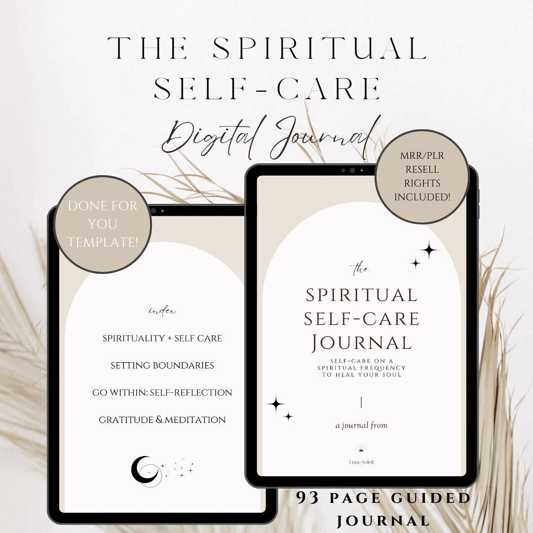 The Spritual Self-care Journal Self Care Journal Digital Journal Self ...