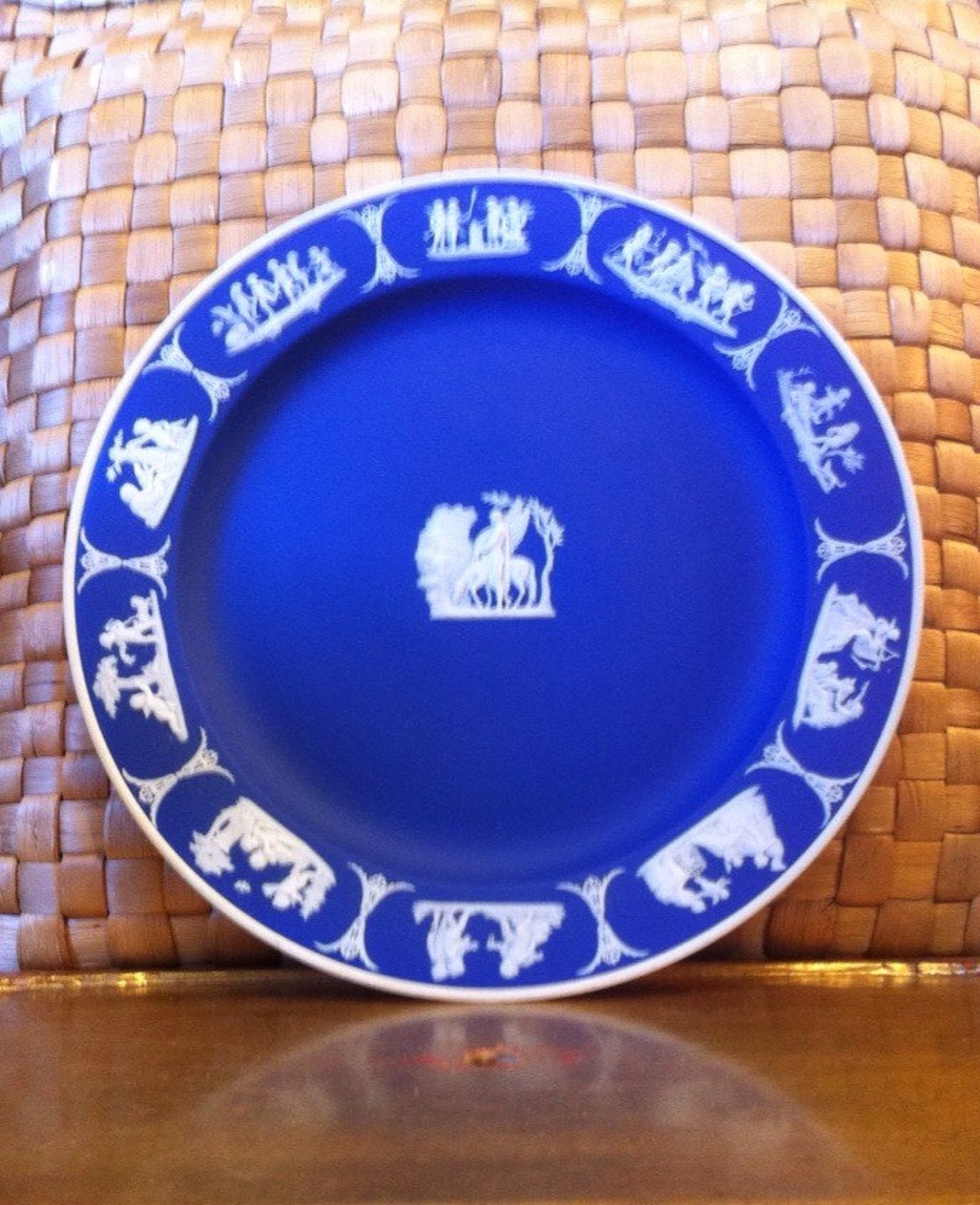 Deep Blue Wedgwood Plate With Neoclassical Pegasus and Persius - Etsy