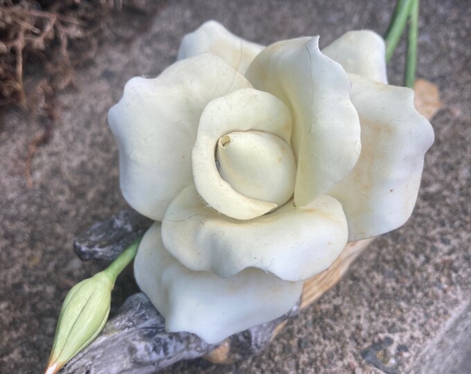Boehm Peace Rose FR1 Porcelain and Bronze Sculpture England - Etsy