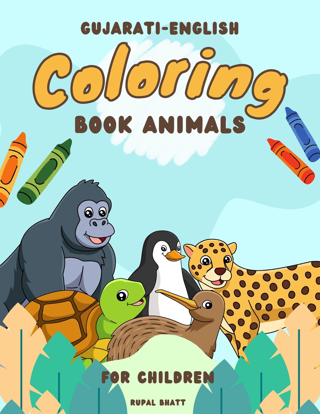 Gujarati-english Animal Names Coloring Book – Learn Gujarati for Kids ...