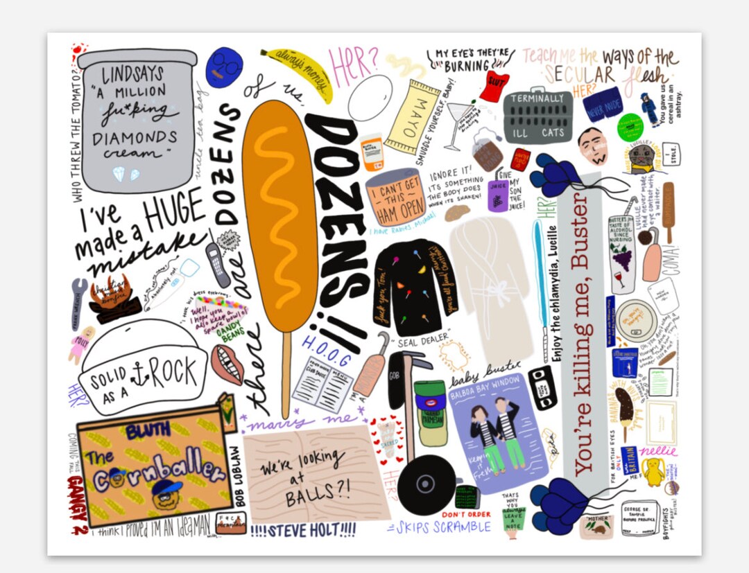 Arrested Development Inspired Laptop Water Bottle Vinyl Sticker - Etsy