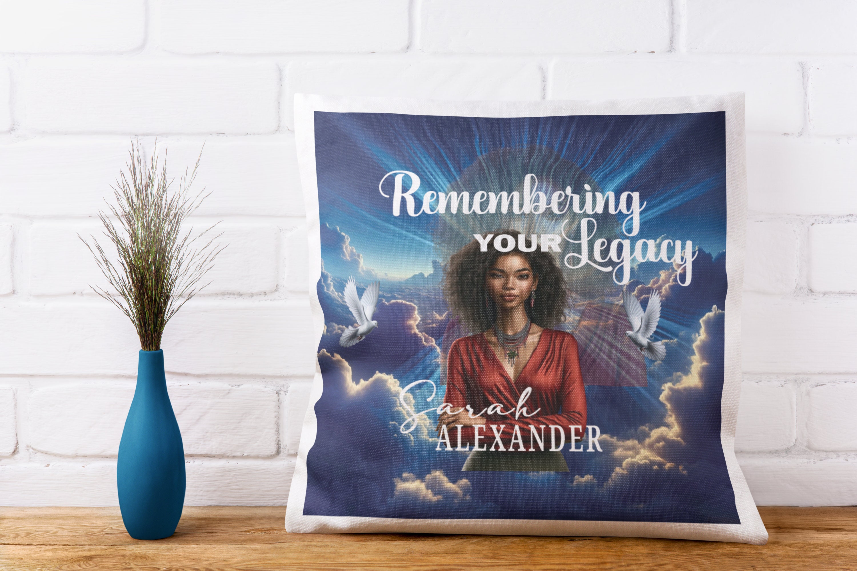 Memorial Wallpaper Blue Sky Clouds Memorial Background PNG Funeral ...