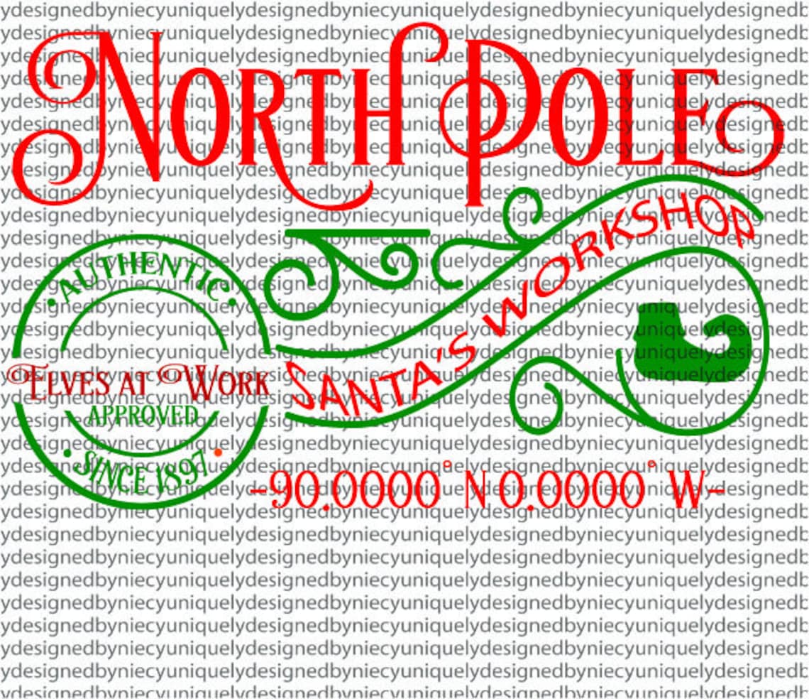 Fichier svg du pôle Nord... Téléchargement instantané - Etsy France