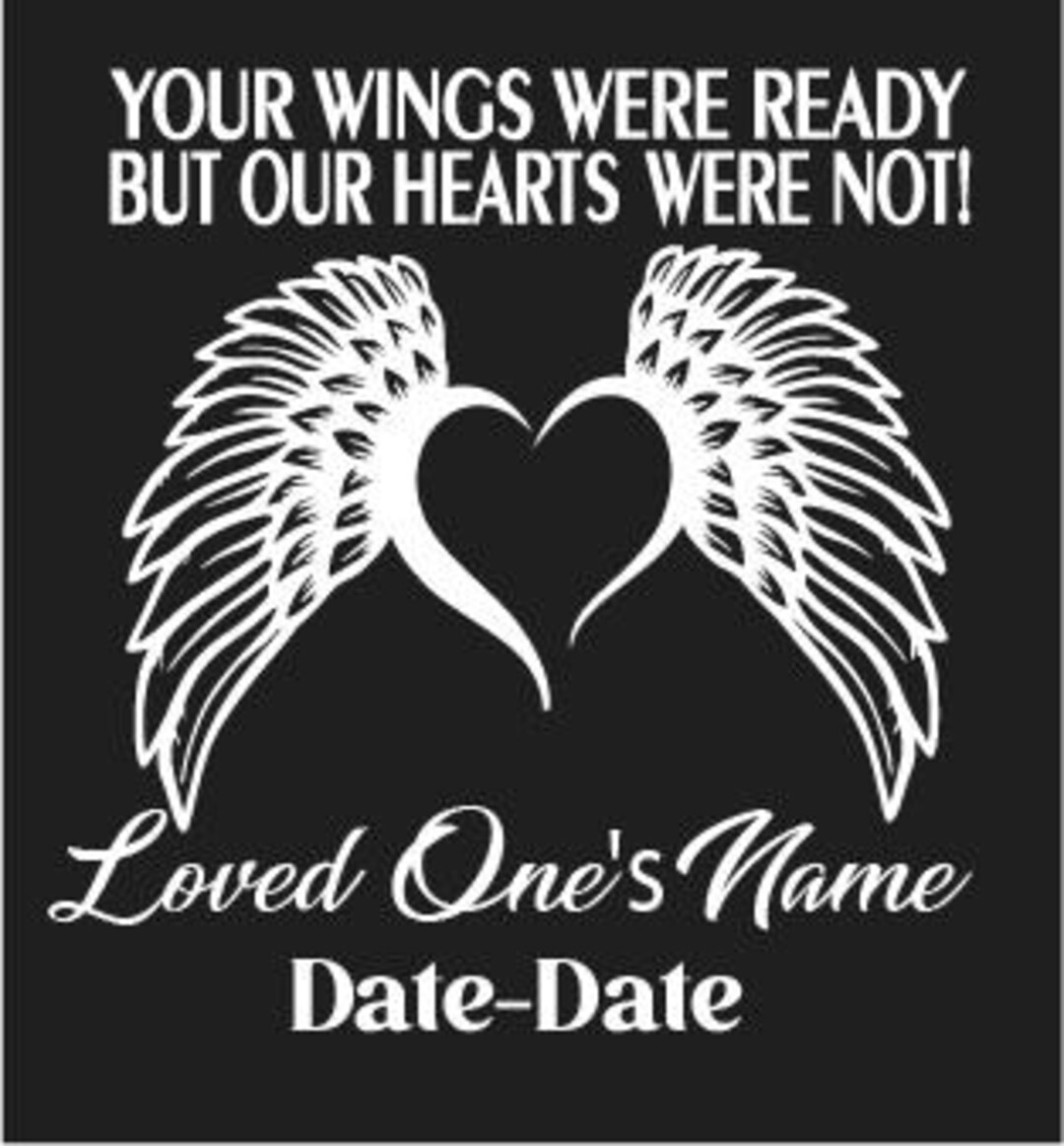In Loving Memory of Car Decal, Memorial Decal, Celebration of Life ...
