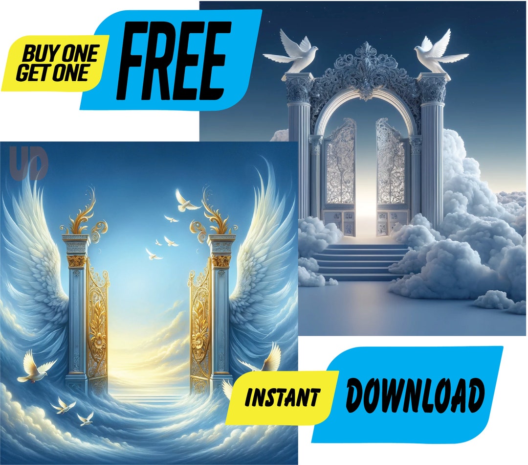 Blue Sky Background | Clouds | Memorial Wallpaper | Funeral Program - Etsy