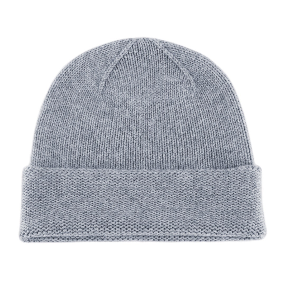 Mens 100% Cashmere Beanie Hat 'light Gray' Handmade in Scotland by Love ...