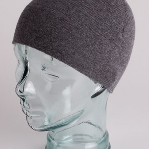 Ladies 100% Cashmere Watch Cap Beanie Hat Dark Grey - Etsy