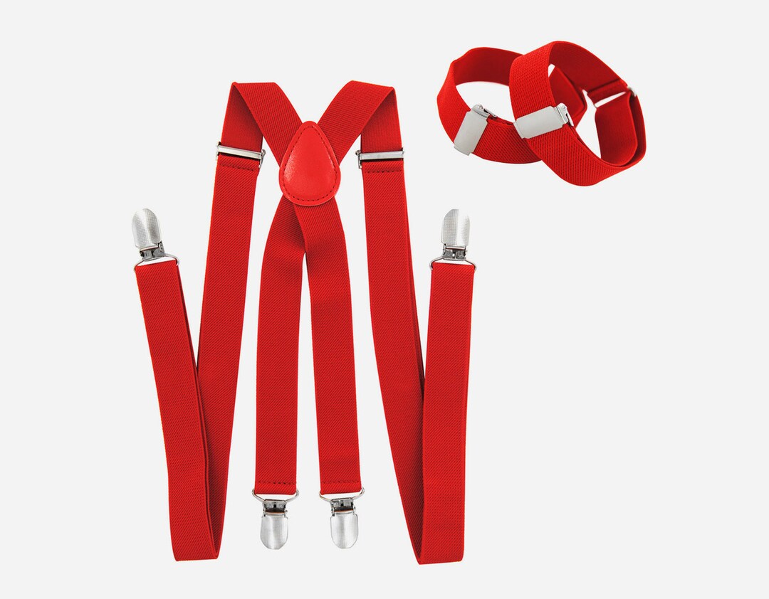 Axy Braces With Sleeve Holder Set for Men 4 Stable Clips Wide 2.5 Cm ...