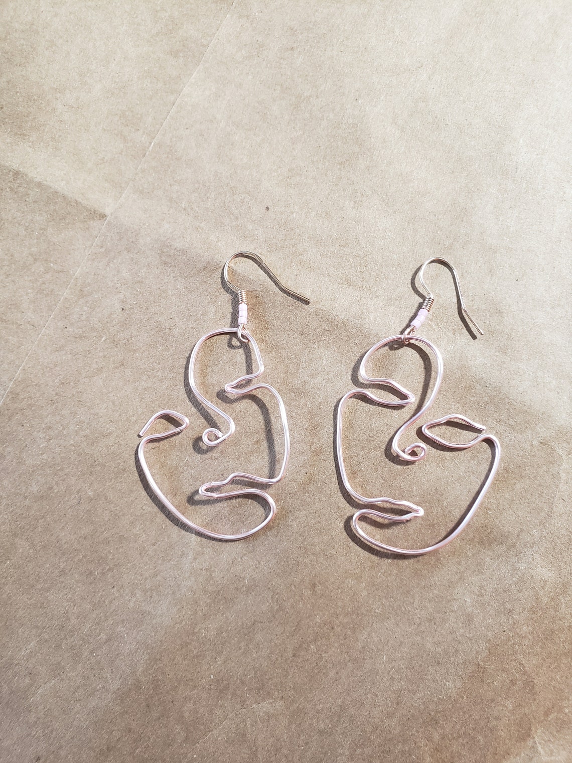 Abstract Face Earrings - Etsy